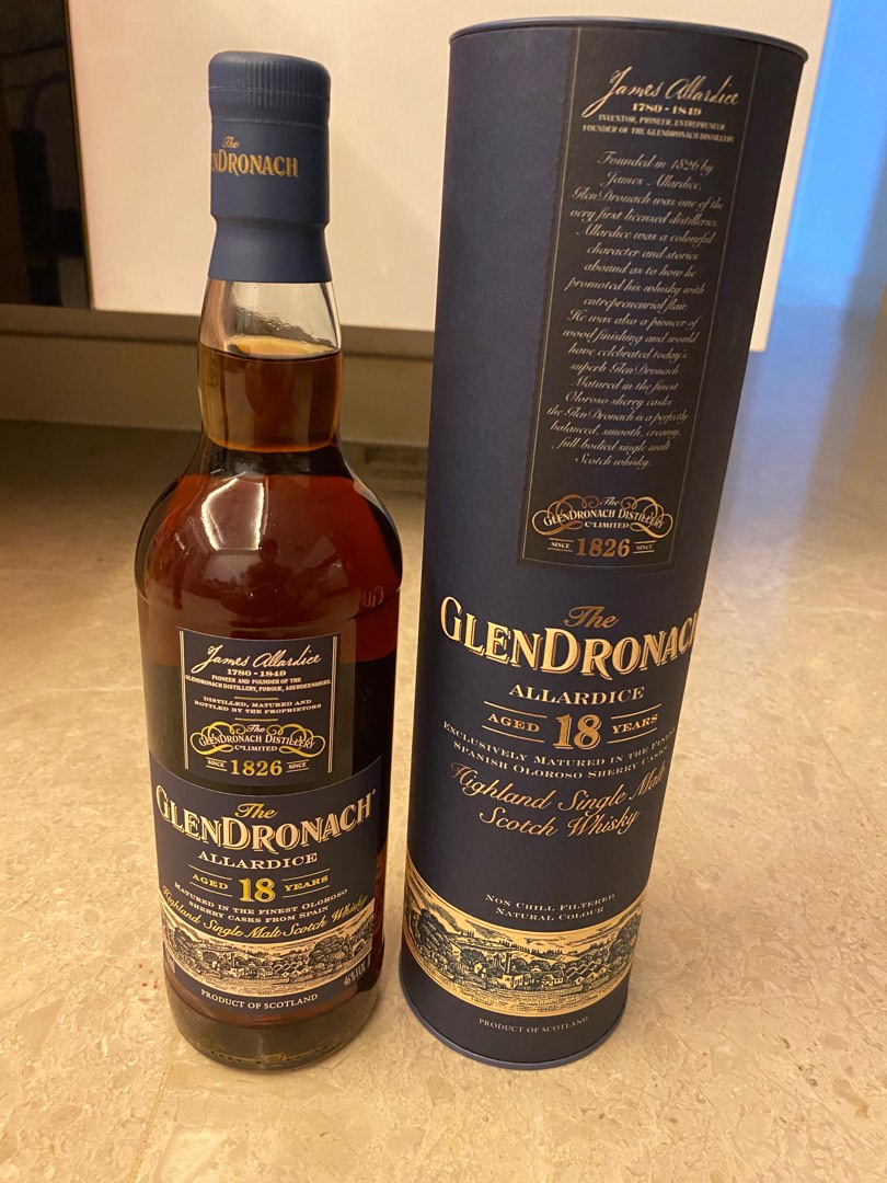 Glendronach 18 Allardice 2019, Food & Drinks, Alcoholic Beverages on ...