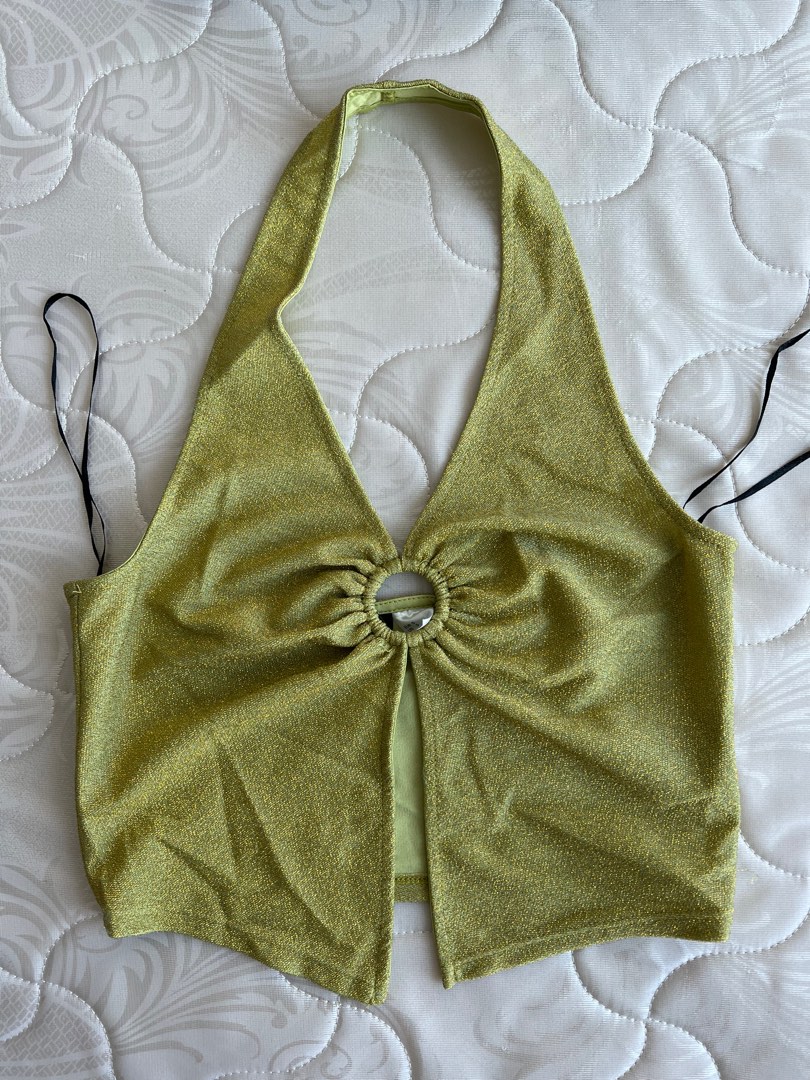 green top, Women's Fashion, Tops, Other Tops on Carousell