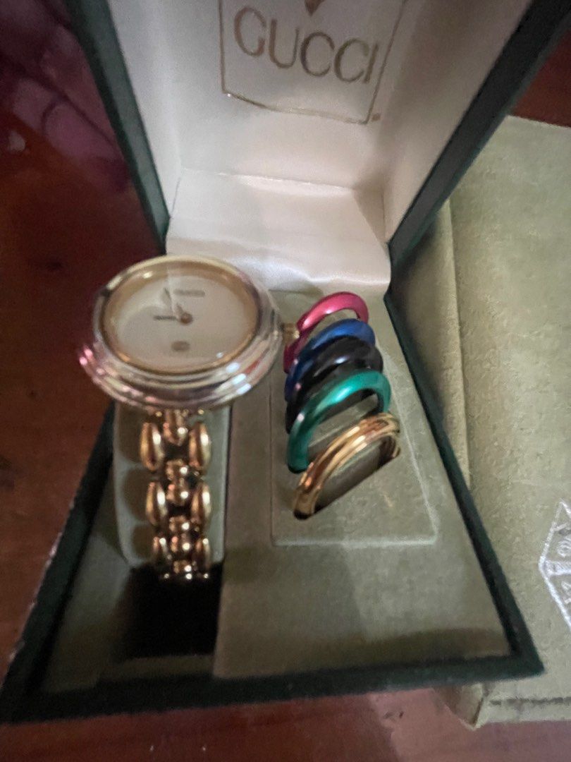 GUCCI Rice Link Interchangeable Bezels, Women's Fashion, Watches ...