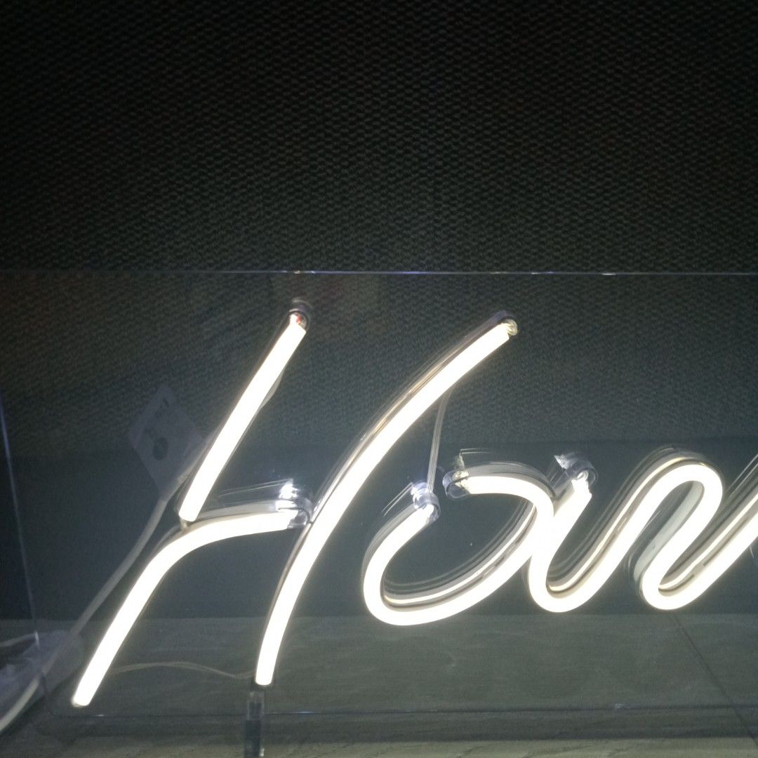 Home Lighted Signage on Acrylic Table top on Carousell