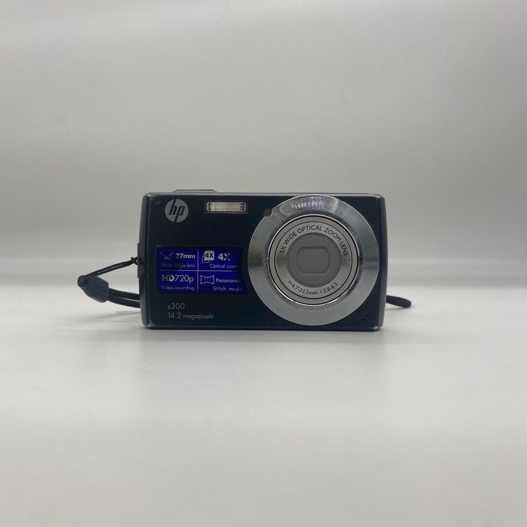 HP S300 14.2 MP Black Digicam, Photography, Cameras on Carousell