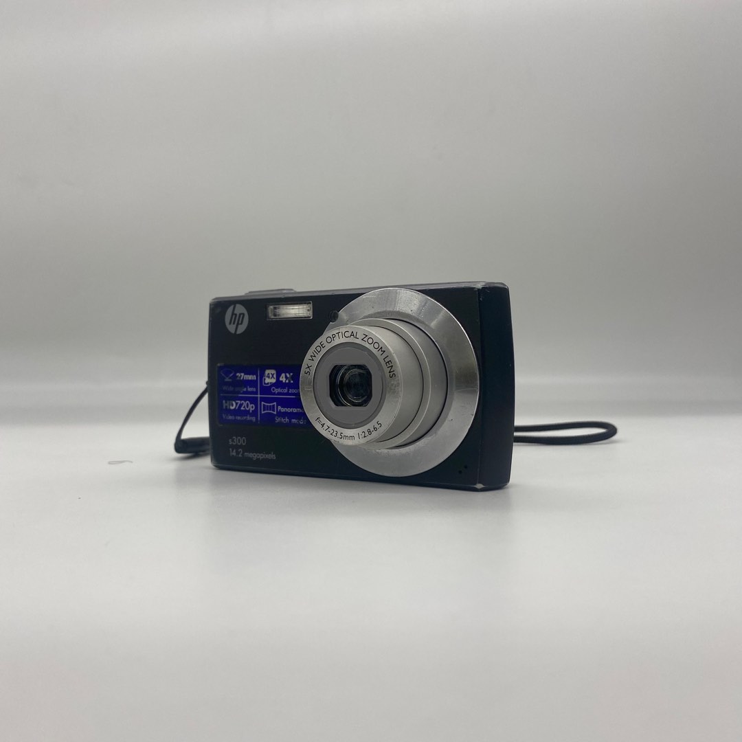 HP S300 14.2 MP Black Digicam, Photography, Cameras on Carousell