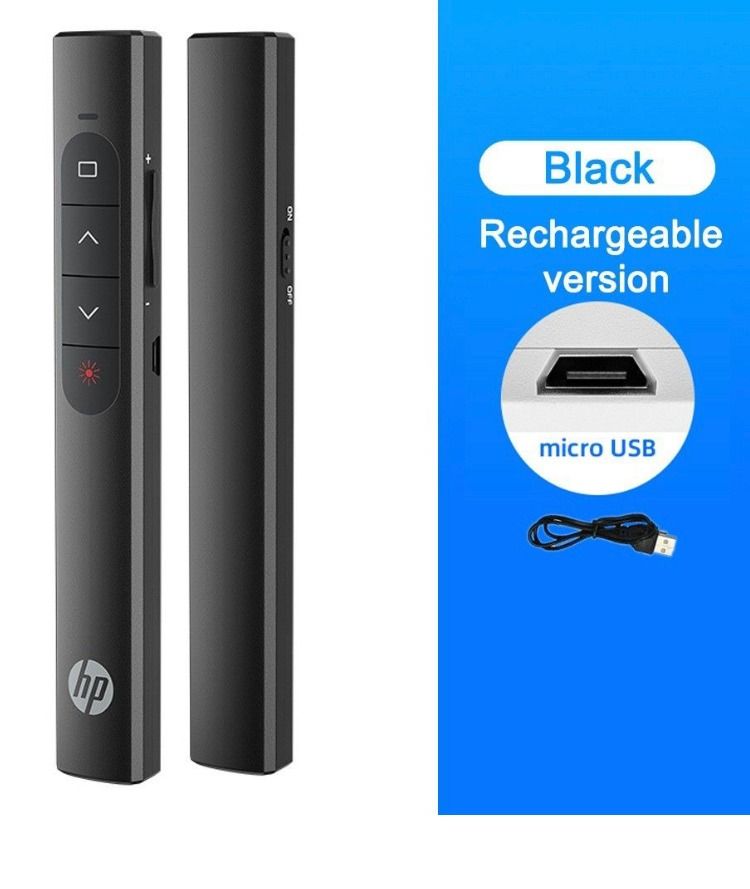 HP Wireless USB Laser Remote Control 2.4GHz PPT Powerpoint Presentation ...