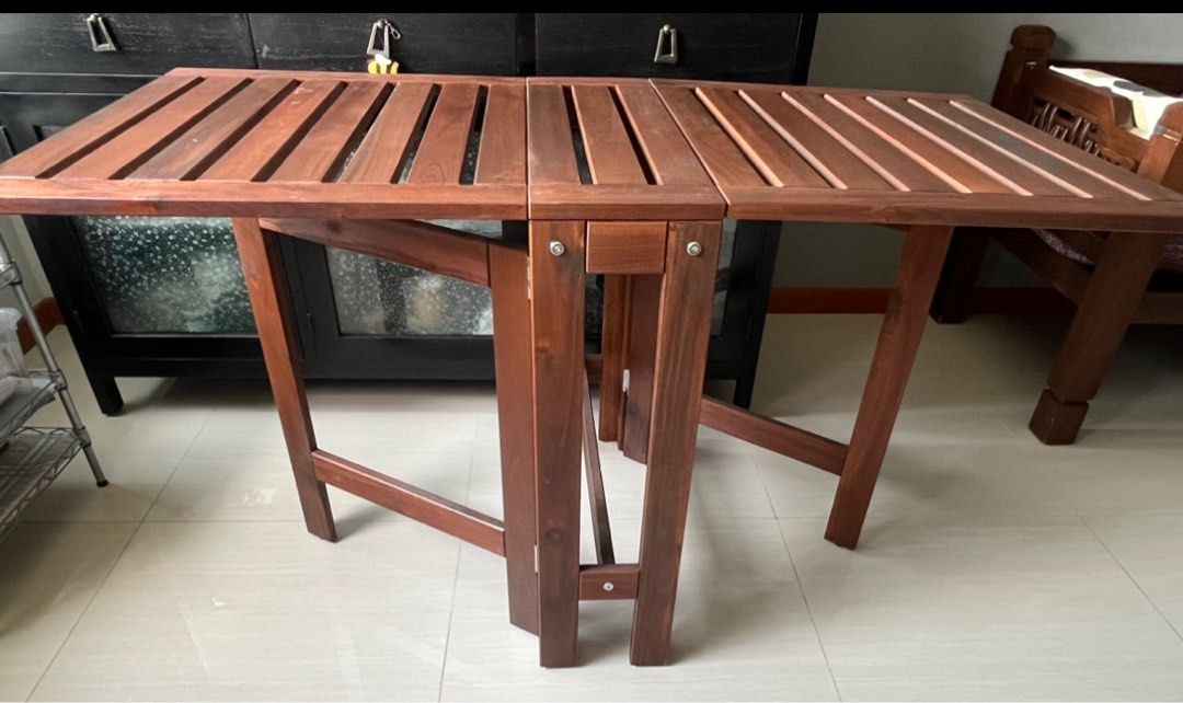 IKEA Applaro Gateleg table, Furniture & Home Living, Furniture, Tables & Sets on Carousell