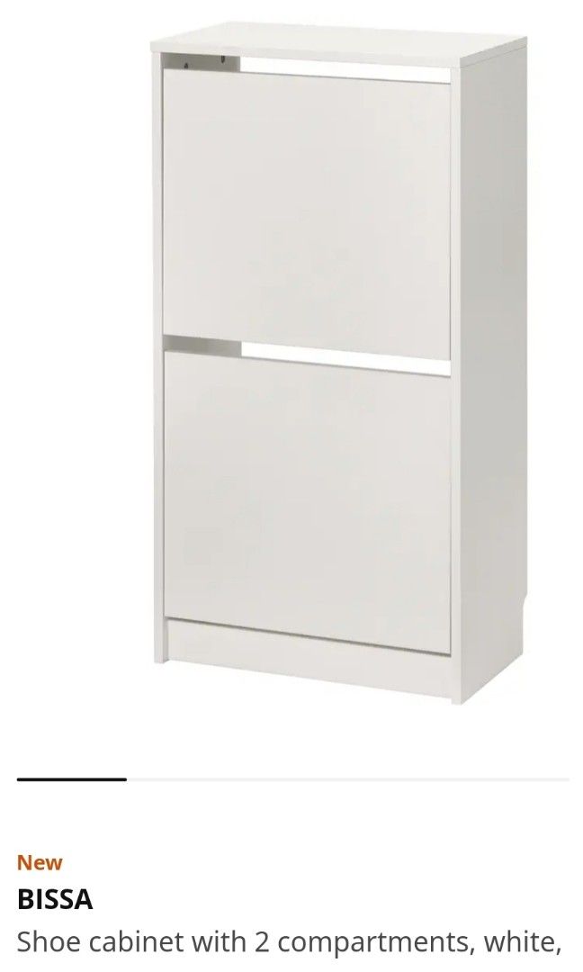 IKEA BISSA shoe cabinet, Furniture & Home Living, Furniture, Shelves ...