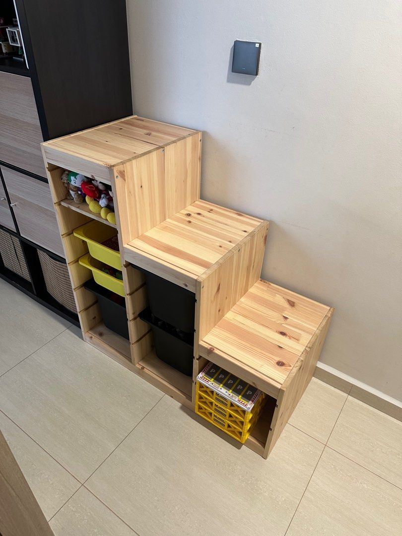 IKEA Trofast Shelf with boxes, Furniture & Home Living, Furniture ...