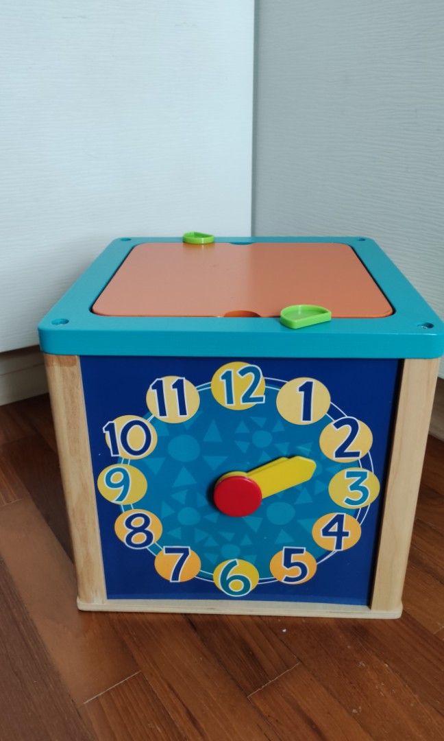 Imagination Discovery Wooden Activity Cube, Babies & Kids, Infant ...