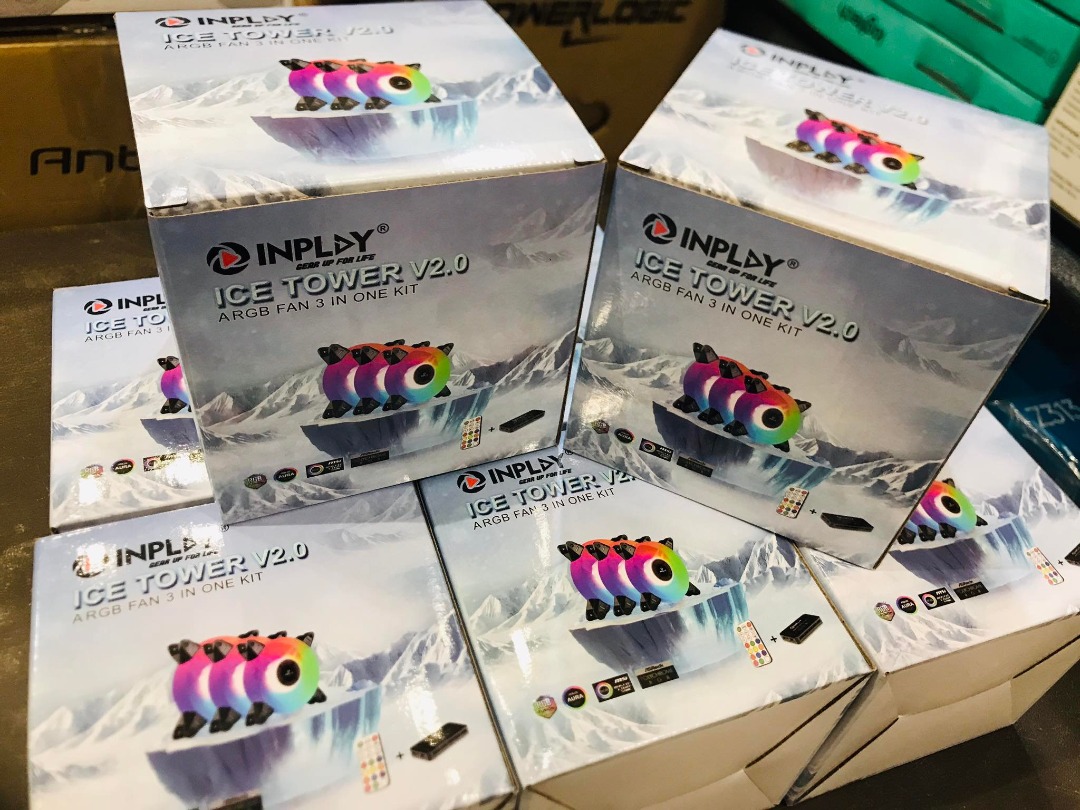 Inplay 120mm ARGB Cooling Fan Ice Tower V2 3in1 Kit With Controller ...