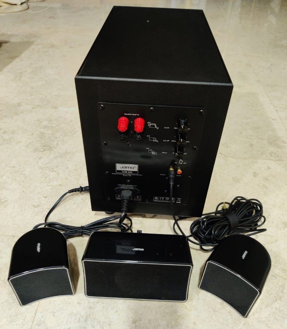Jamo subwoofer 200 with 5 speakers, Audio, Soundbars, Speakers ...