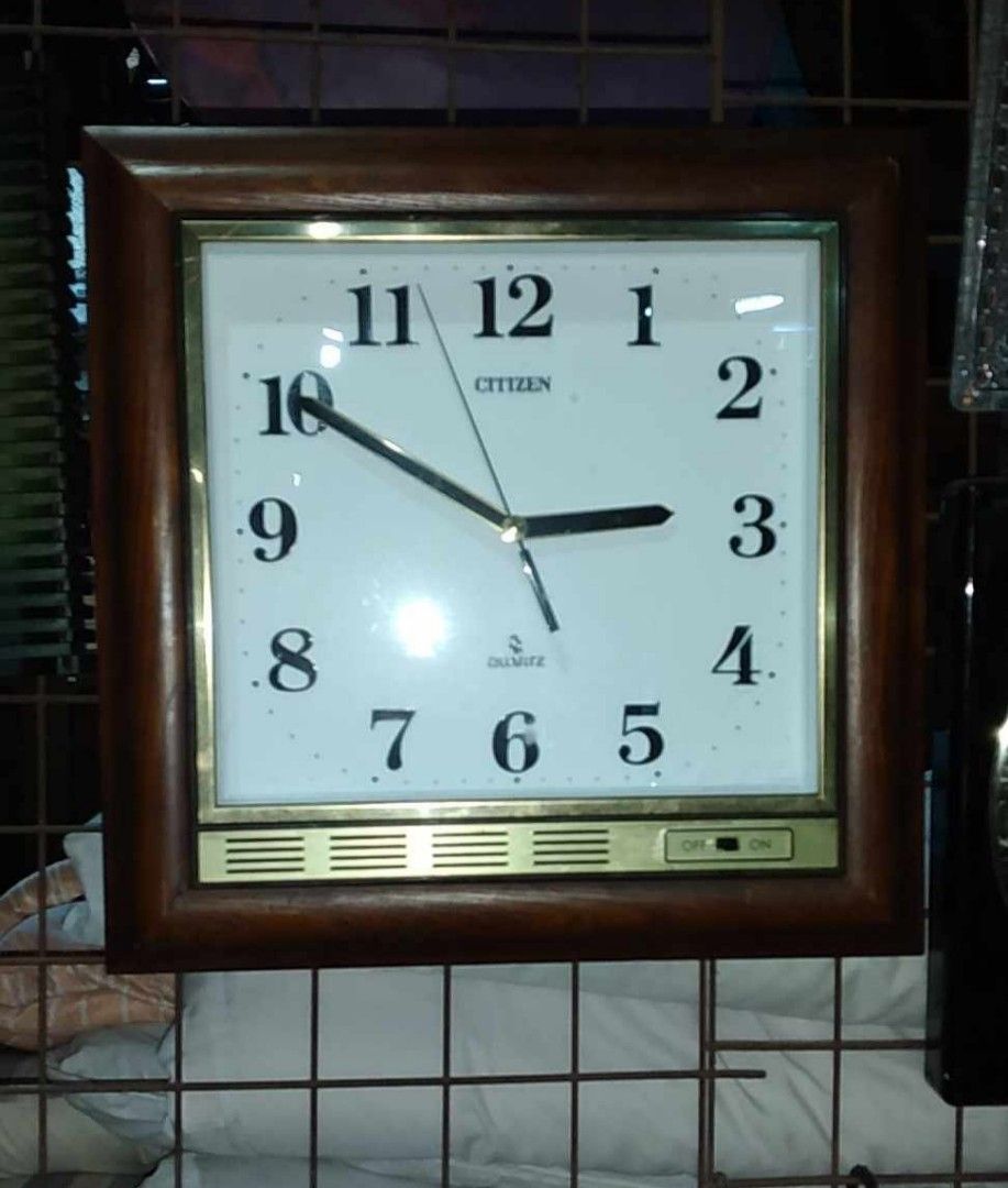 JAPAN VINTAGE ORIGINAL HOURLY MELODY ANALOG WOOD WALL CLOCK, Furniture ...