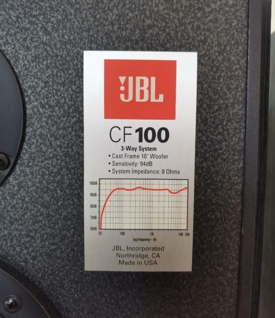 JBL CF100 Made in USA, Audio, Soundbars, Speakers & Amplifiers on Carousell