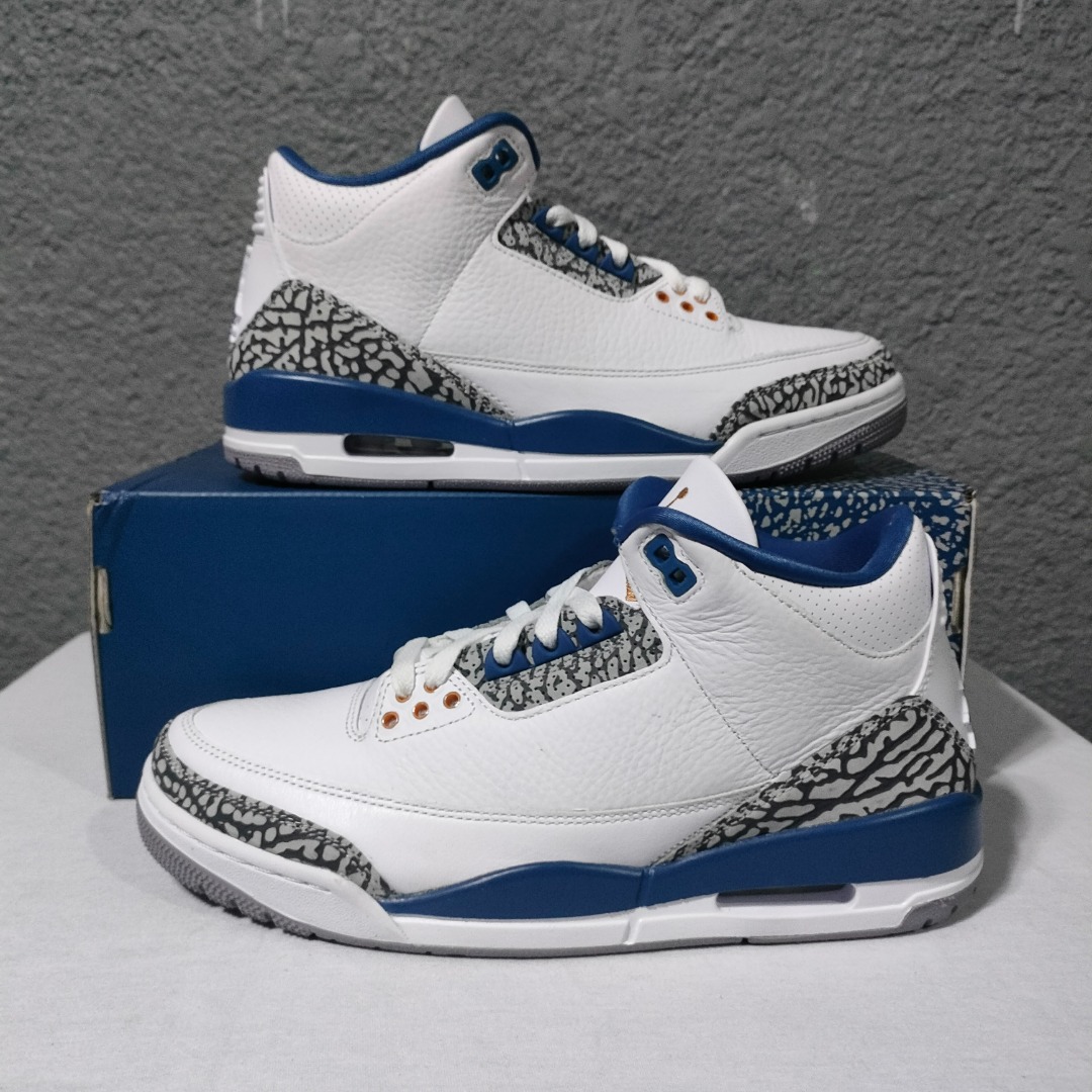 JORDANS 3 WIZARDS usm 8.5 on Carousell