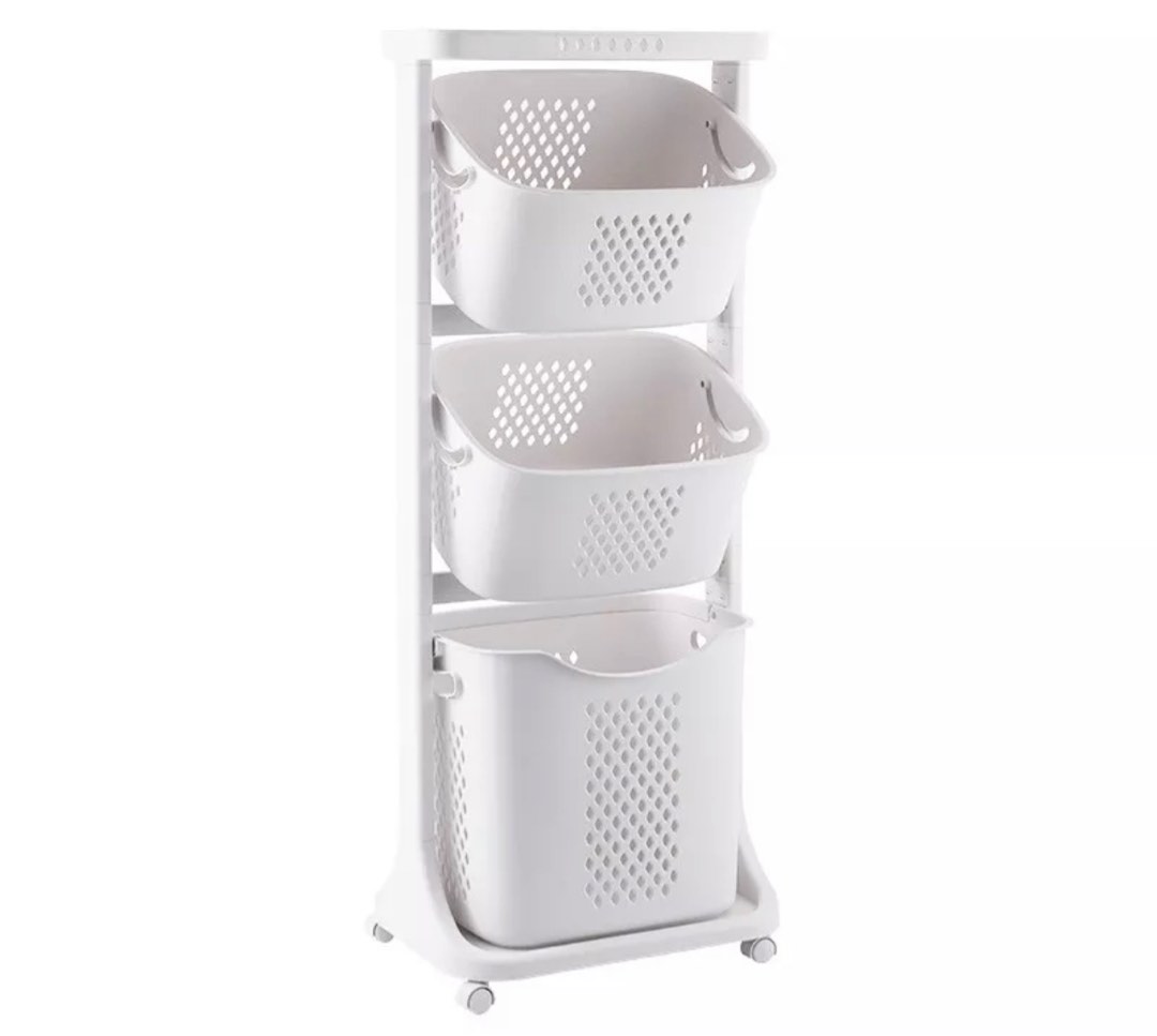 Laundry Basket Rack 3 Tier, Furniture & Home Living, Home Improvement ...