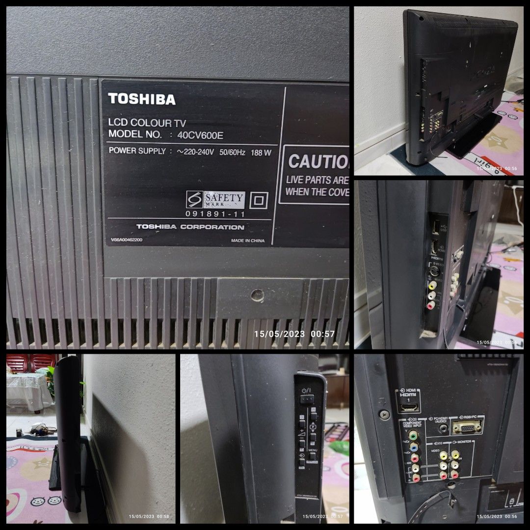 LCD TV 40 Inch FULL HD TOSHIBA REGZA 40CV600E MULTISYSTEM with Desktop ...