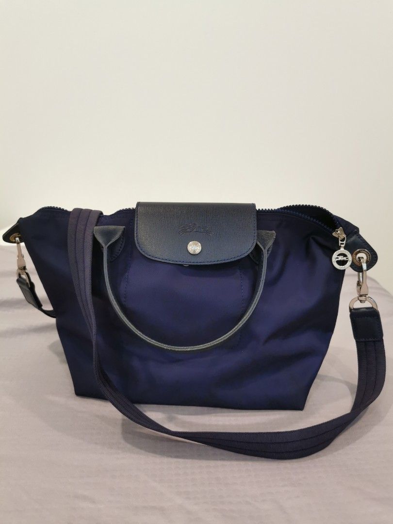 Longchamp Le Pliage Neo Small Navy Blue, Luxury, Bags & Wallets on ...