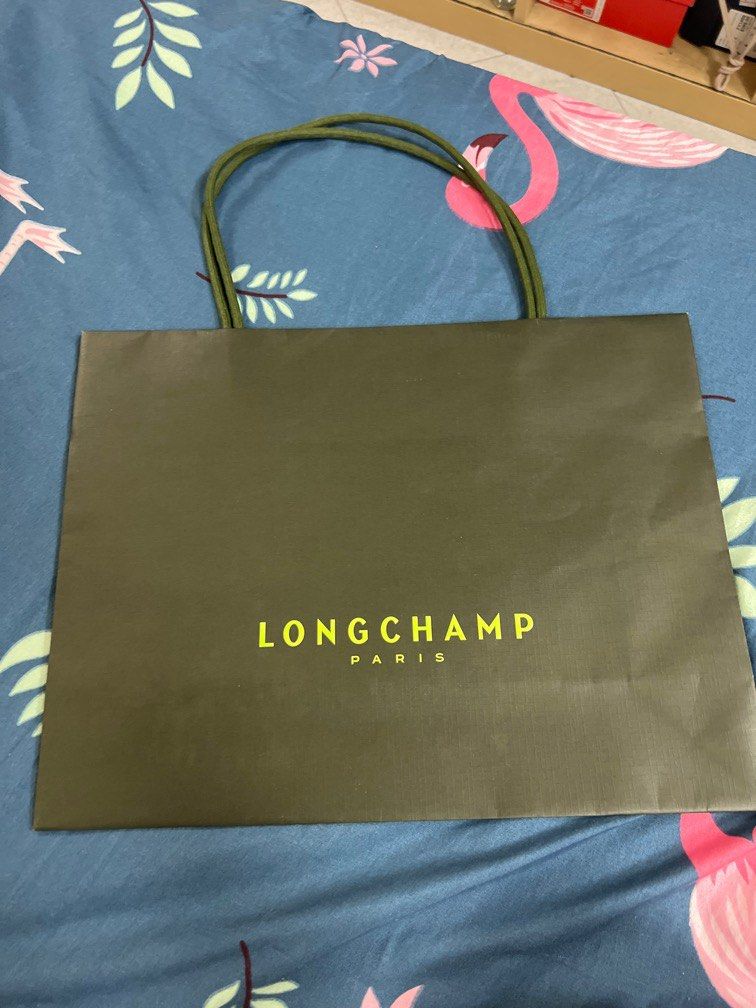 Longchamp paper bag, Luxury, Bags & Wallets on Carousell