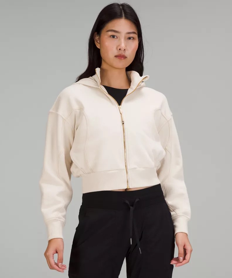 Lululemon New Year Gold Stitch Mock-Neck Hoodie, Women's Fashion ...