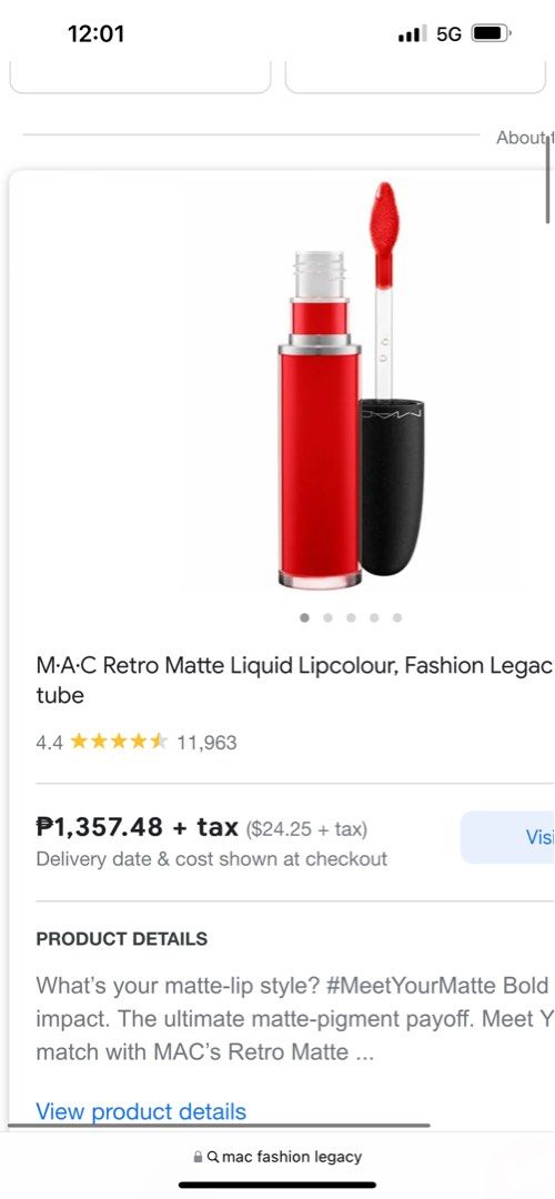 MAC Fashion Legacy retro matte lipstick, Beauty & Personal Care, Face ... MAC Fashion Legacy retro matte lipstick, Beauty & Personal Care, Face ...