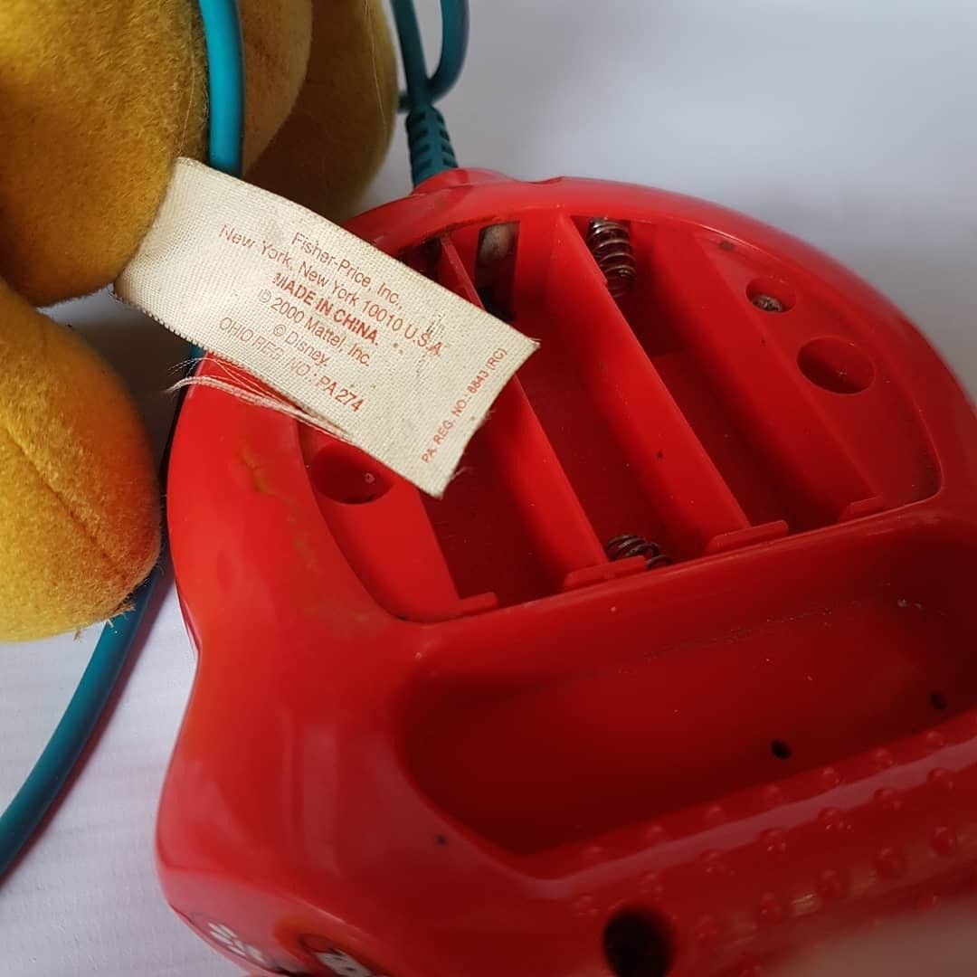 Mainan Vintage tahun 2000 Original Disney Baby Pluto Fisher Price, Bayi ...