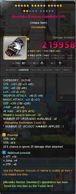 Maplesea Aquila Warrior STR Absolab Set, Video Gaming, Gaming ...