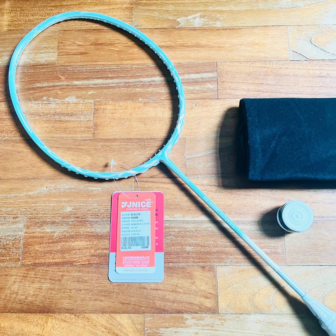 [May Bundle] Brand New Jnice Elastic Elves 6 Made in Taiwan Badminton ...