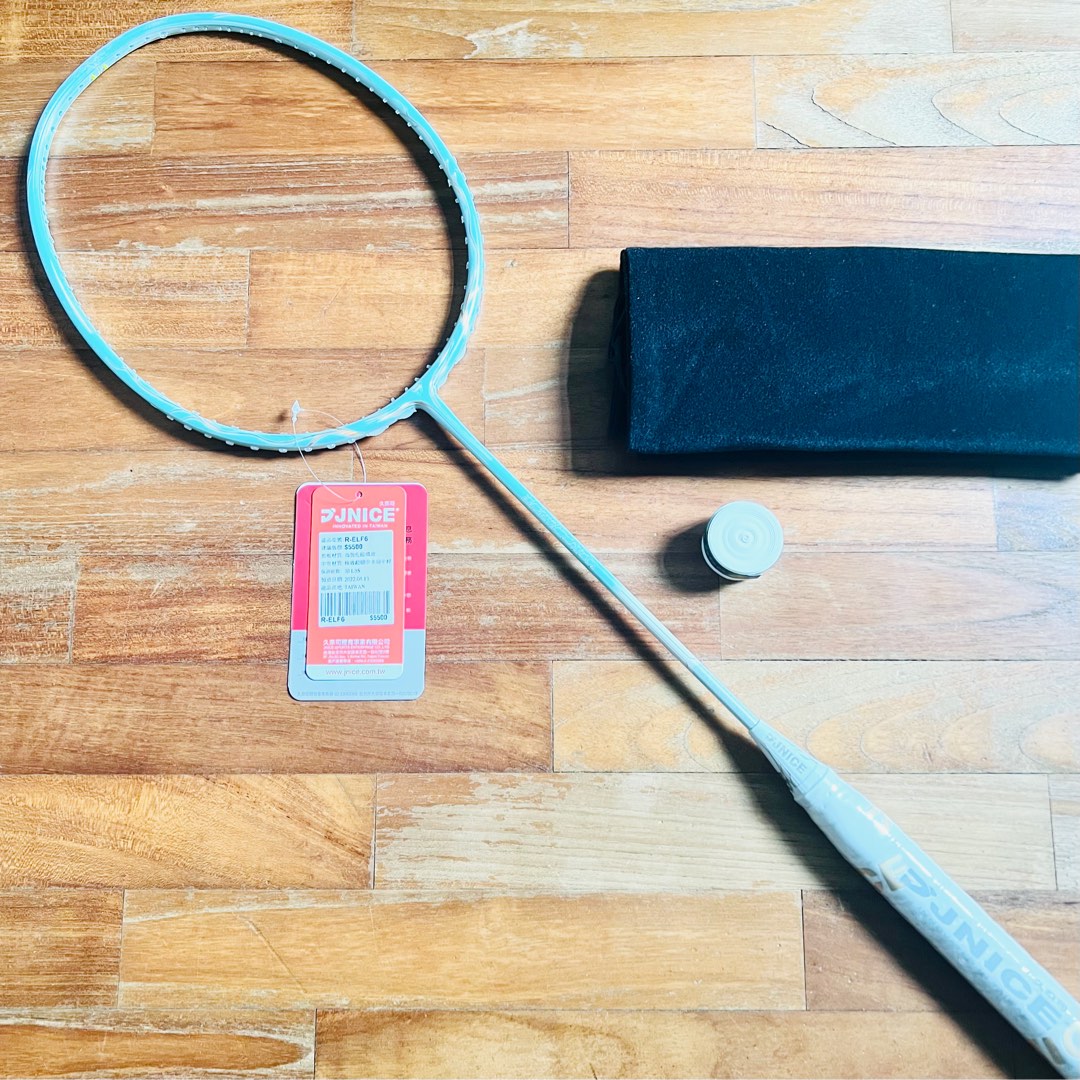 [May Bundle] Brand New Jnice Elastic Elves 6 Made in Taiwan Badminton ...