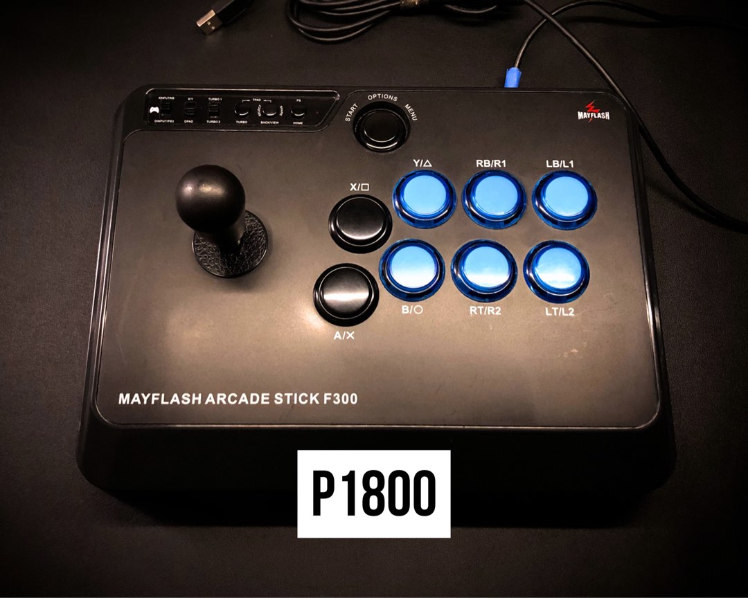 Mayflash F300 - Fight Stick with Sanwa Lever & Buttons, Hobbies & Toys ...