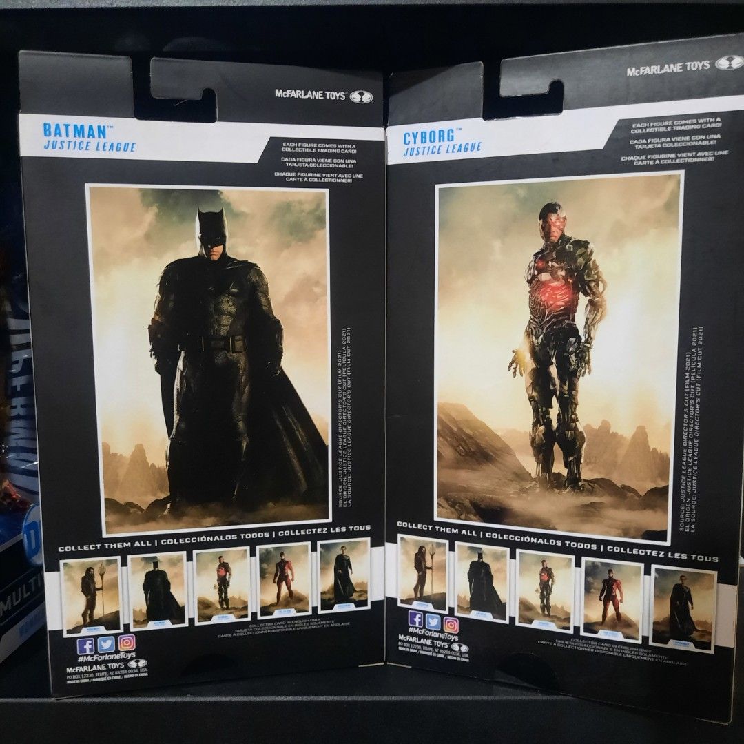 McFarlane JL Cyborg & Batman Set, Hobbies & Toys, Toys & Games on Carousell