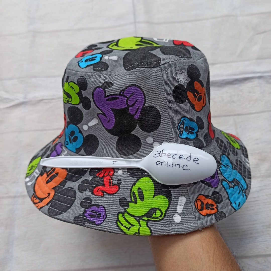 Mickey Mouse Tokyo Disney bucket hat official merchandise, Fesyen Pria ...