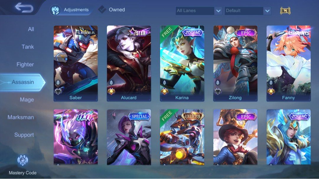 Mobile legend stacked acc /ml collector aspirant legend, Video Gaming ...