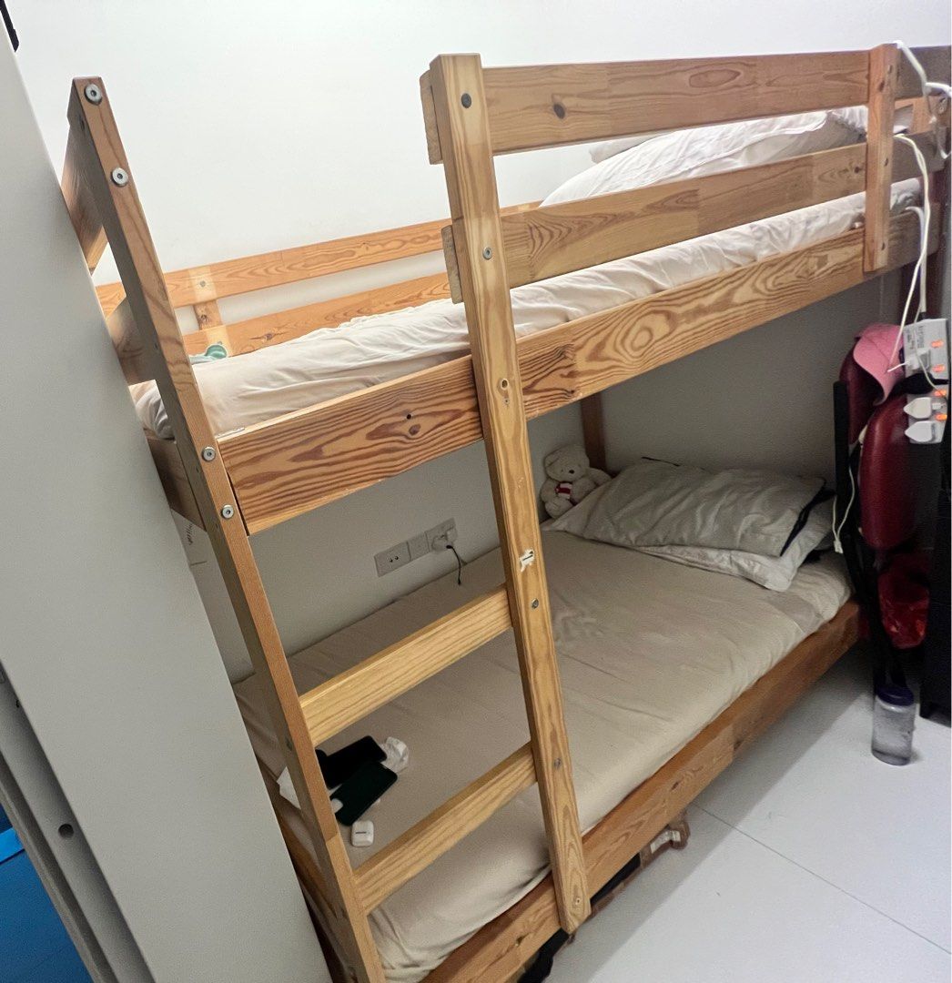 Modified IKEA Mydal Bunk Bed Frame, Furniture & Home Living, Furniture ...