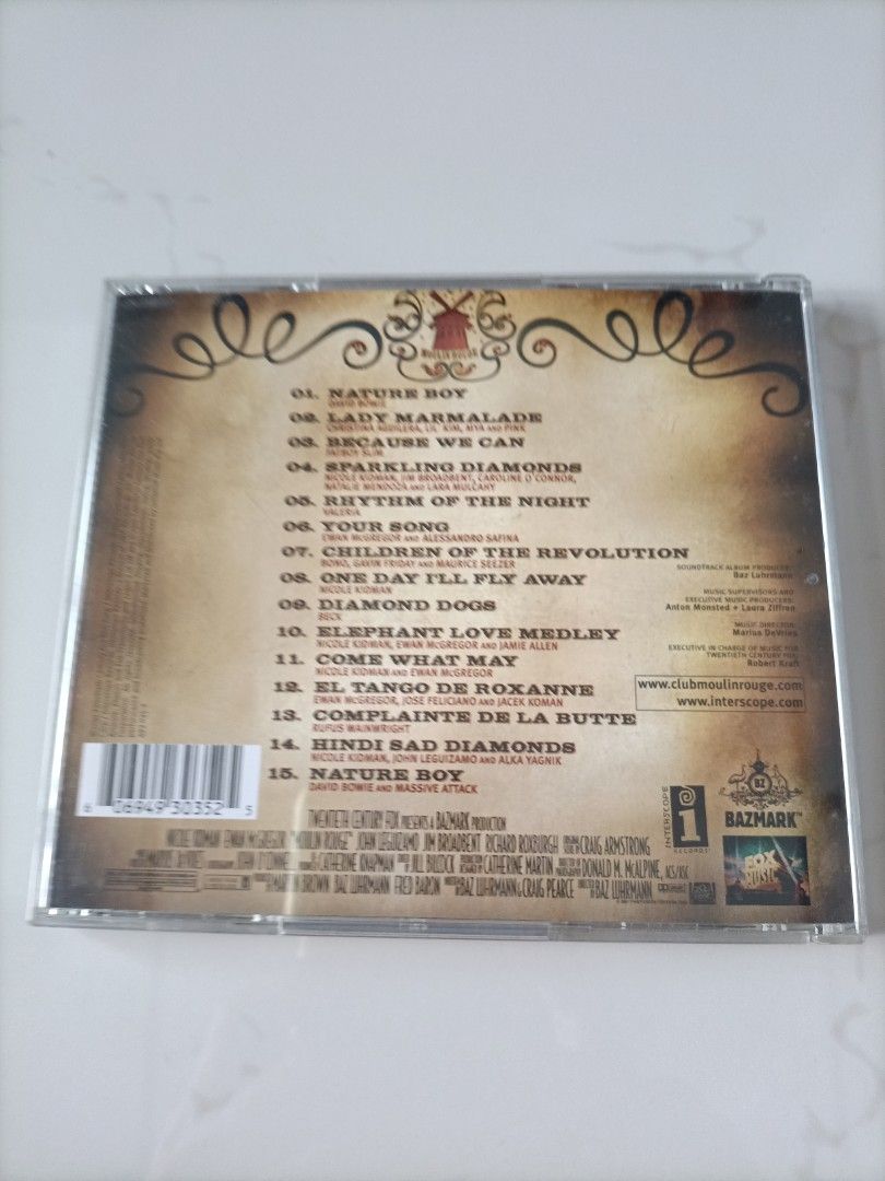 Moulin Rouge (Soundtrack) CD [bo1], Hobbies & Toys, Music & Media, CDs & DVDs on Carousell