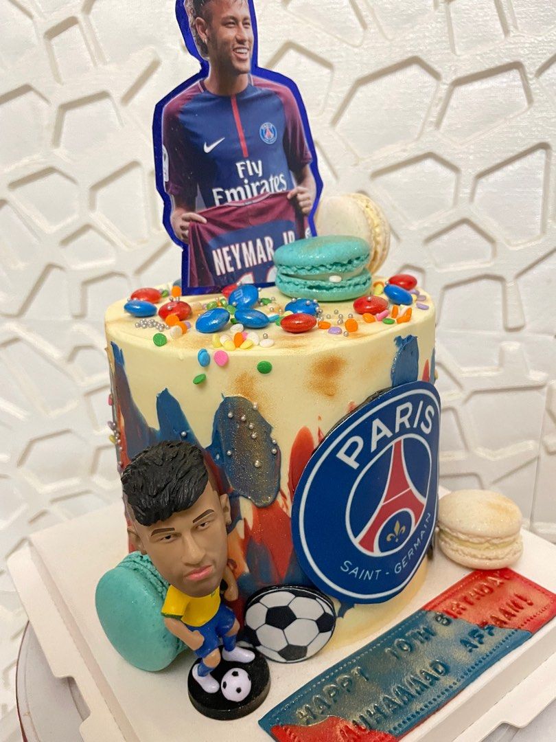 Neymar themed cake, Food & Drinks, Homemade Bakes on Carousell
