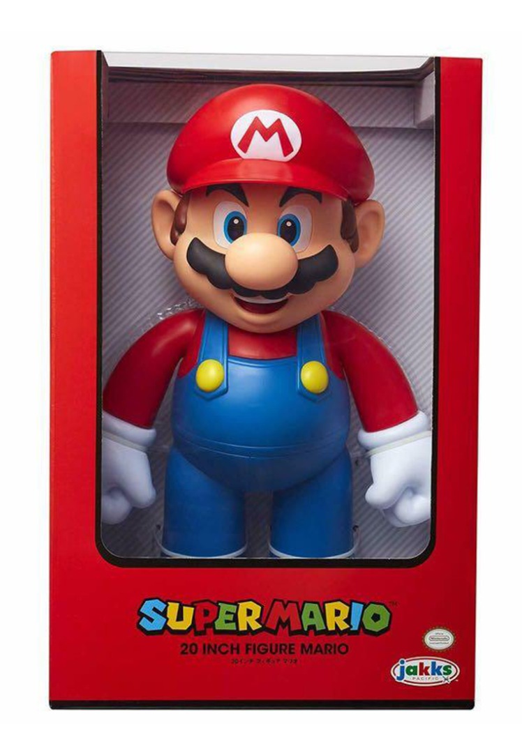 Nintendo Super Mario 20-inch Mario Big Figure, Poseable Action Figure ...