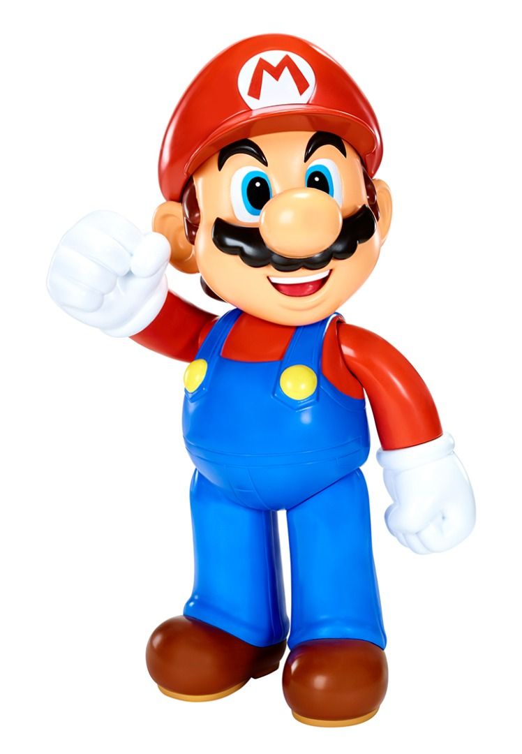 Nintendo Super Mario 20-inch Mario Big Figure, Poseable Action Figure ...