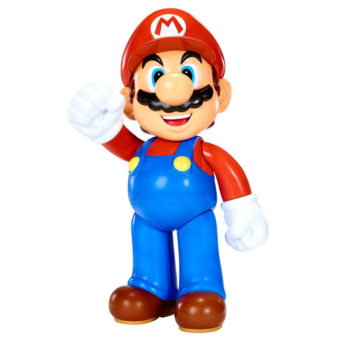 Nintendo Super Mario 20-inch Mario Big Figure, Poseable Action Figure ...