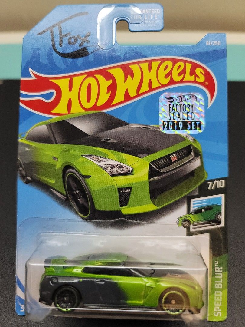 Hot Wheels Nissan GT-R R35 Factory Sealed 2019 Speed Blur Tanner Fox ...