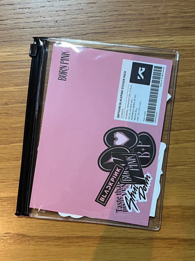 OFFICIAL BLACKPINK BORN PINK TOUR merch sticker pack, Hobbies & Toys ...