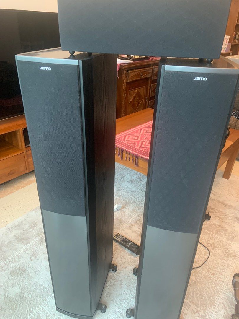 Onkyo AV amp plus Jamo speakers, Audio, Soundbars, Speakers & Amplifiers on Carousell