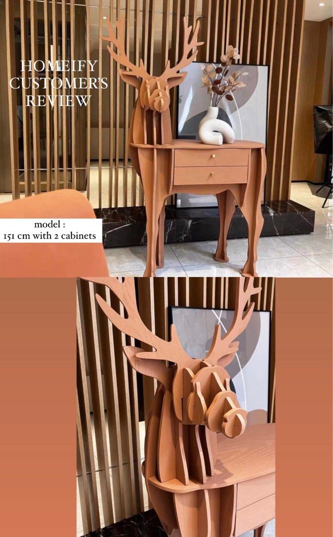 PHILIPE Modern Deer Shelf, Furniture & Home Living, Furniture, Shelves ...