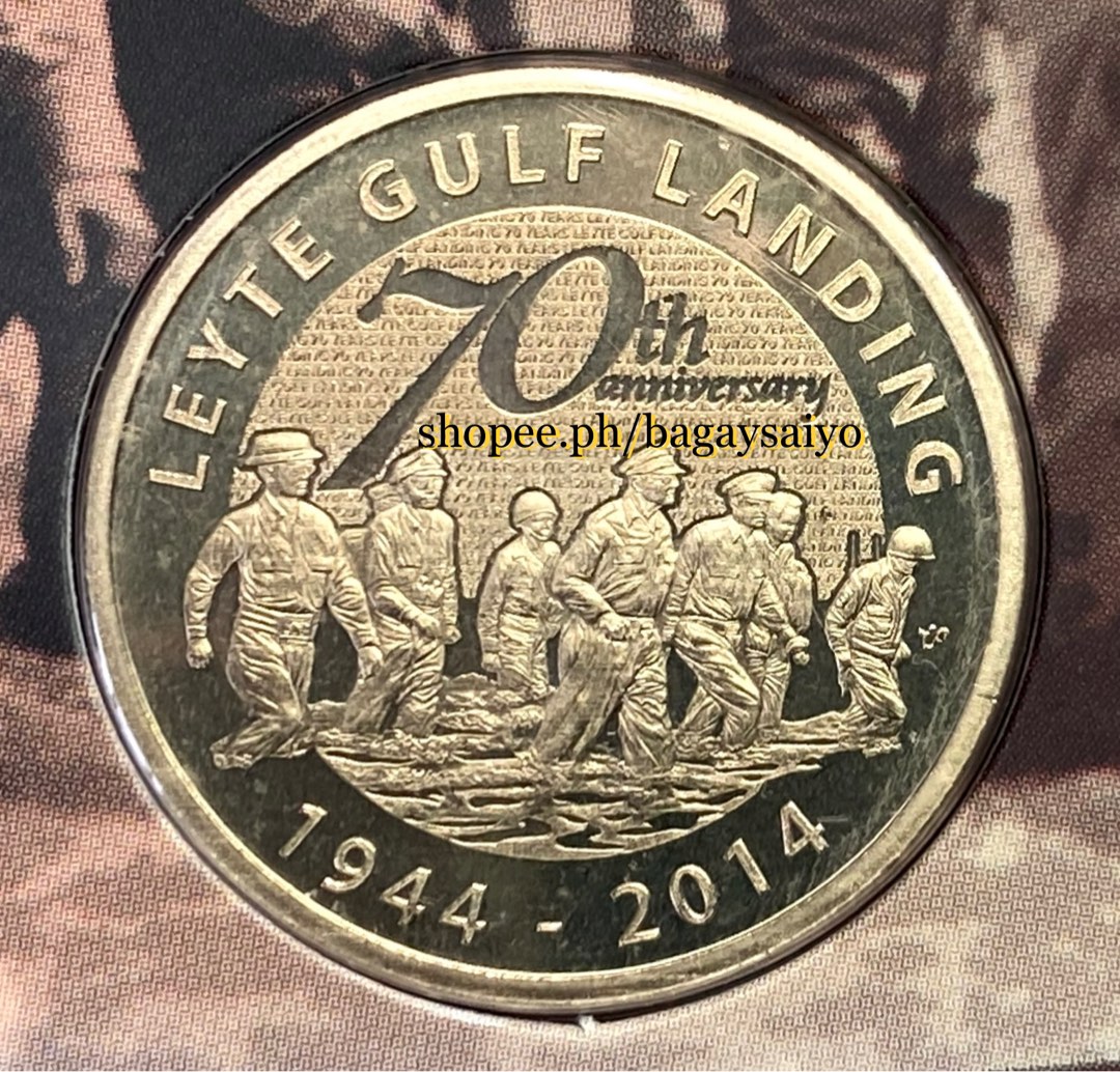 Philippine Commemorative 5P Coin 70th Anniversary Leyte Gulf Landing in ...