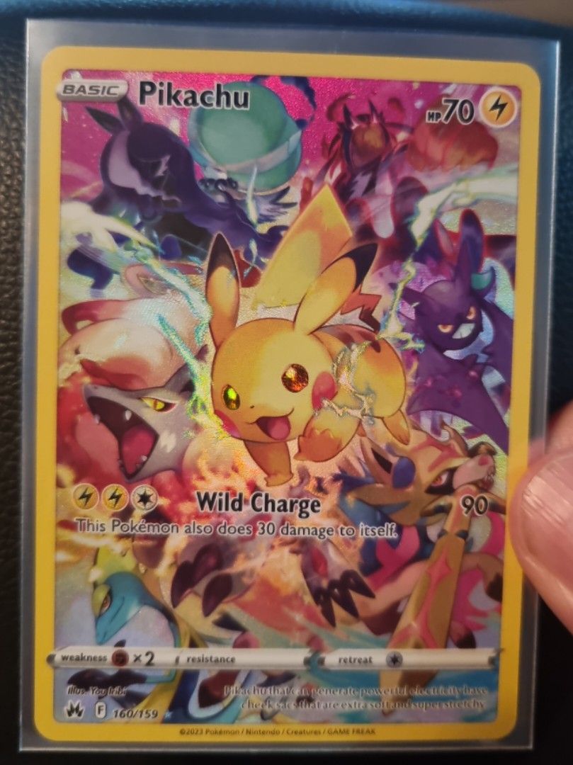 Pikachu Secret Art - Crown Zenith, Hobbies & Toys, Toys & Games on ...