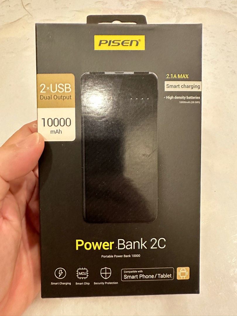 Pisen Powerbank 2C 10000mah, Mobile Phones & Gadgets, Mobile & Gadget ...
