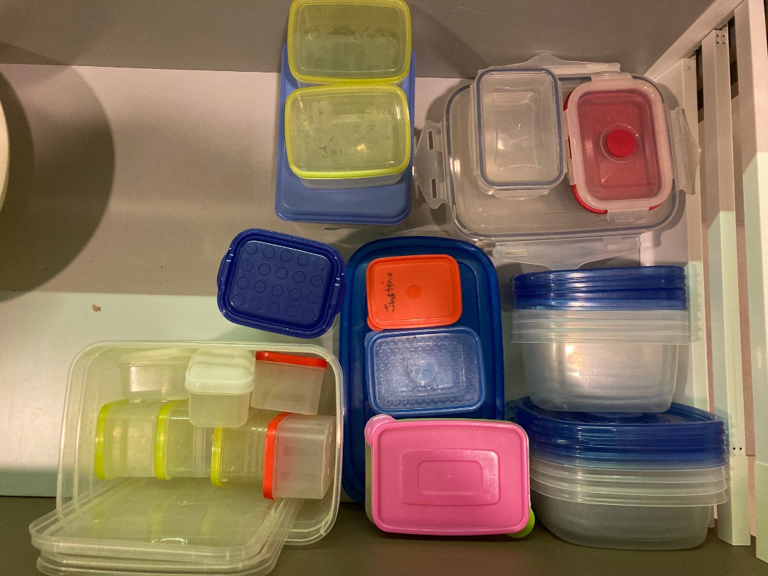 plastic containers, Furniture & Home Living, Kitchenware & Tableware ...