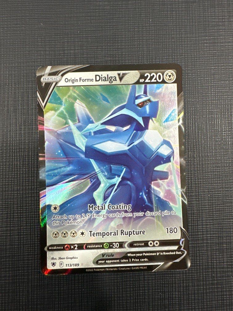 Pokemon card Dialga V, Hobbies & Toys, Toys & Games on Carousell
