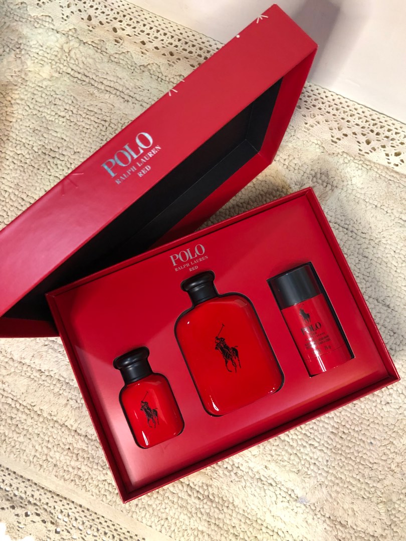 Polo Ralph Lauren Red Set, Beauty & Personal Care, Men's Grooming on ...