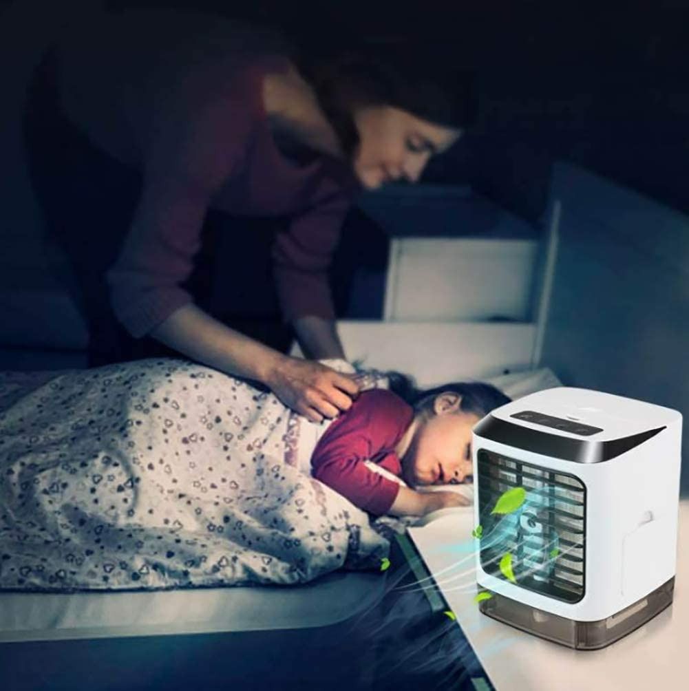 Portable Air Cooler, USB Air Conditioner 3 Speeds, 3 in 1 Mini Air ...