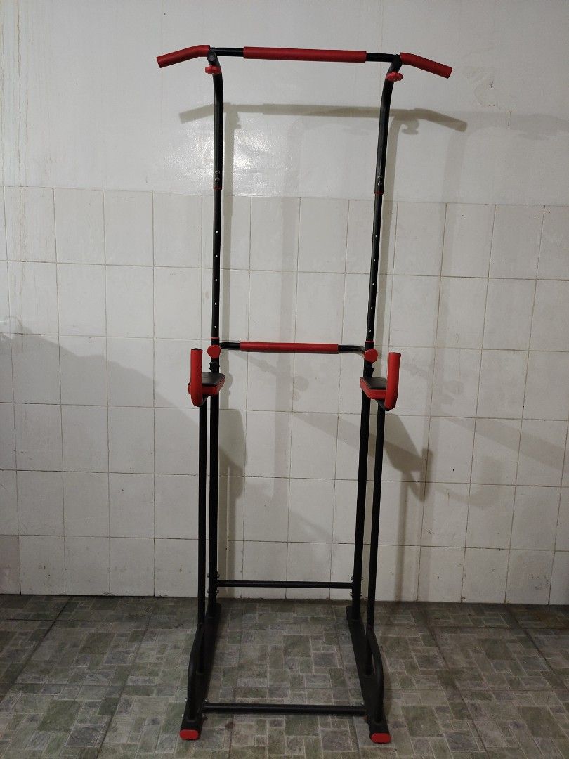Pull Up Bar Power Tower Fitness Station Push Up Tricep Dips Abs ...