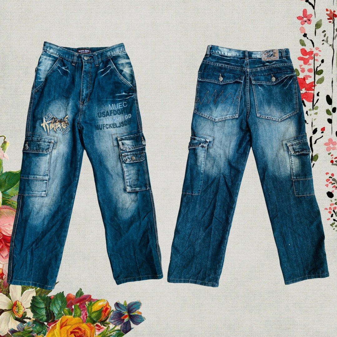 Rare Vintage Japanese Happy Hope Pants | Y2K | Unisex on Carousell