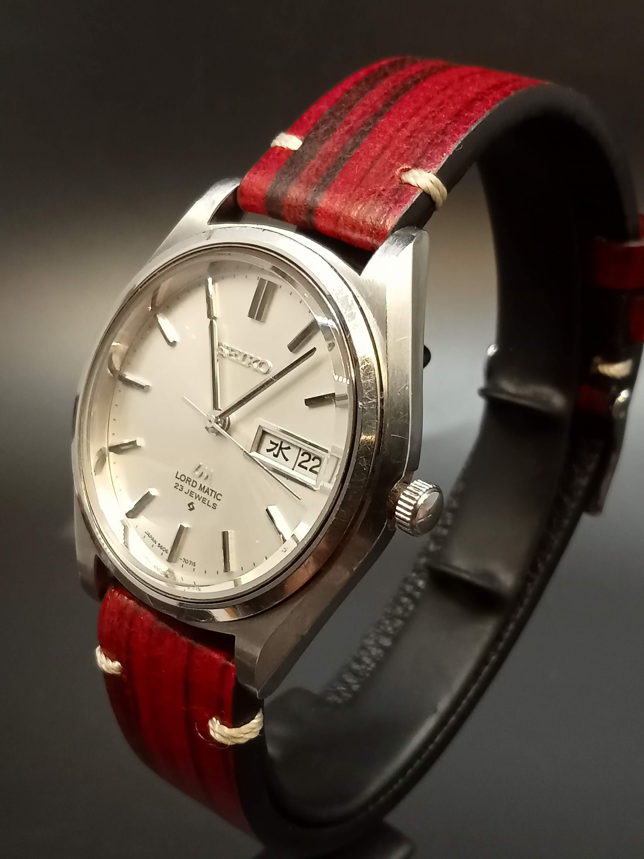 Rare! June 1970 Seiko Lord Matic 5606-7070 SUWA 23J Automatic Wrist Watch, Men's Fashion ...